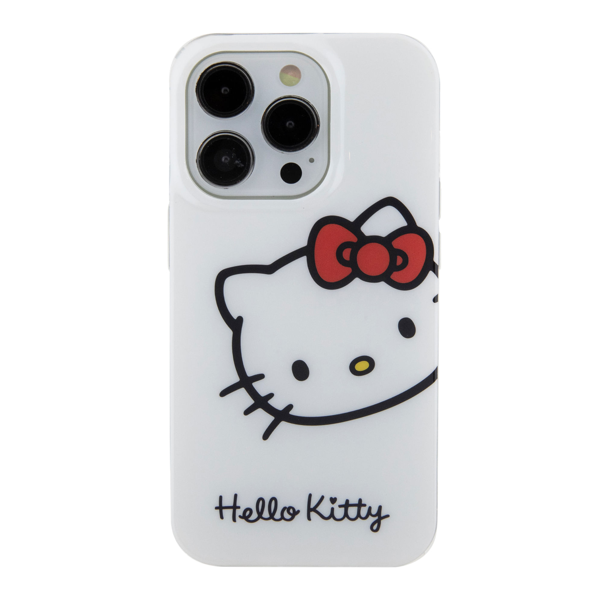 Funda Hello Kitty Logo Face Blanco IPhone 15 Pro Max - Mobo