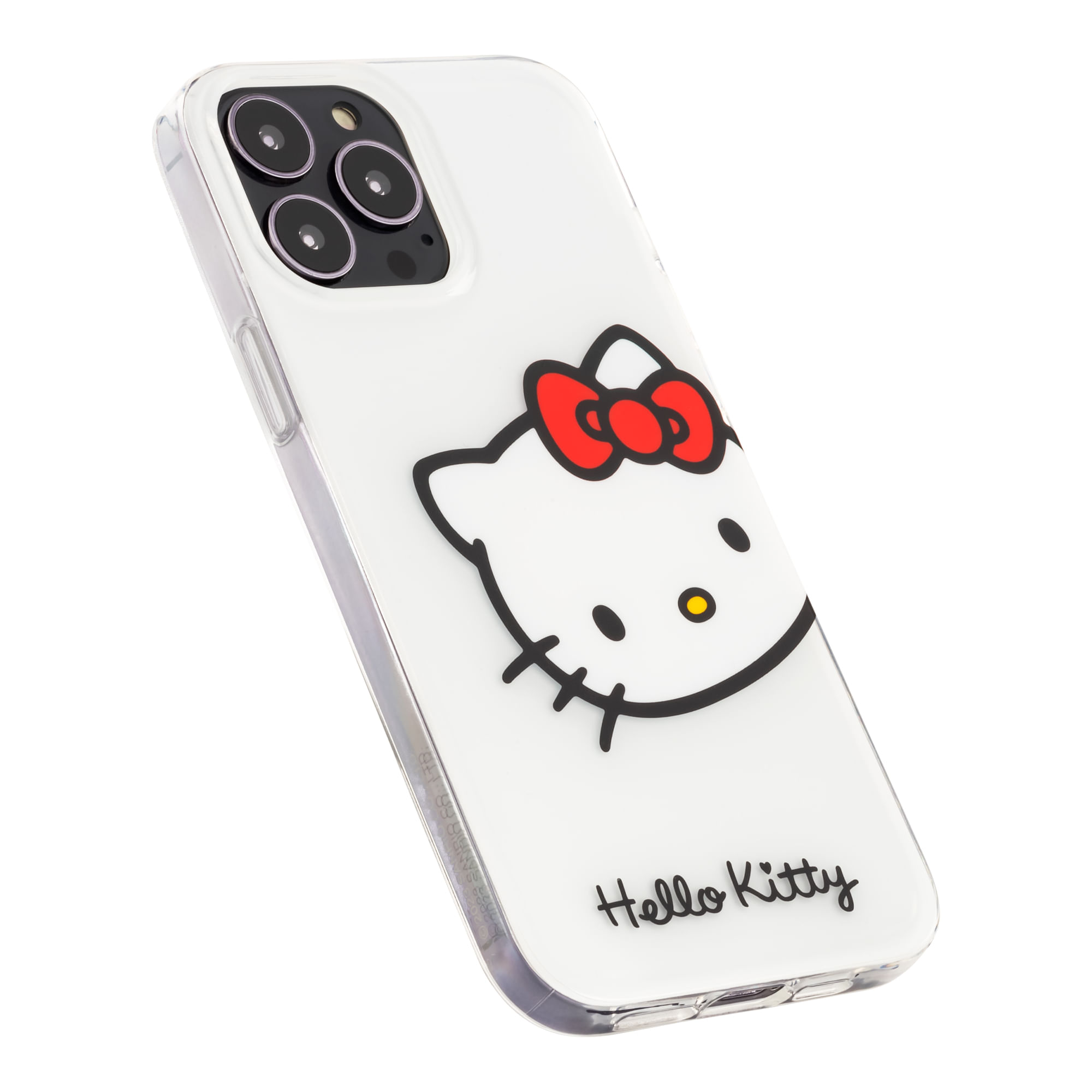 Funda Hello Kitty Logo Face Blanco IPhone 13 Pro Max - Mobo