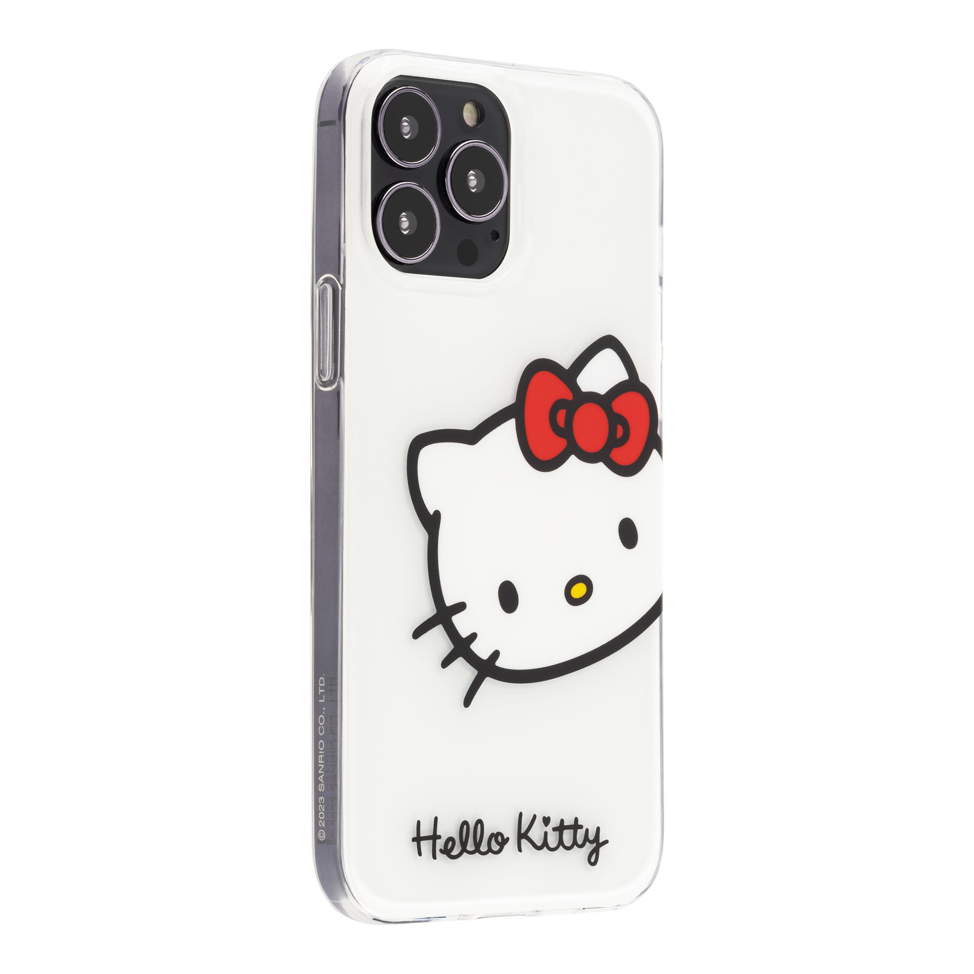 Funda Hello Kitty Logo Face Blanco IPhone 13 Pro Max - Mobo