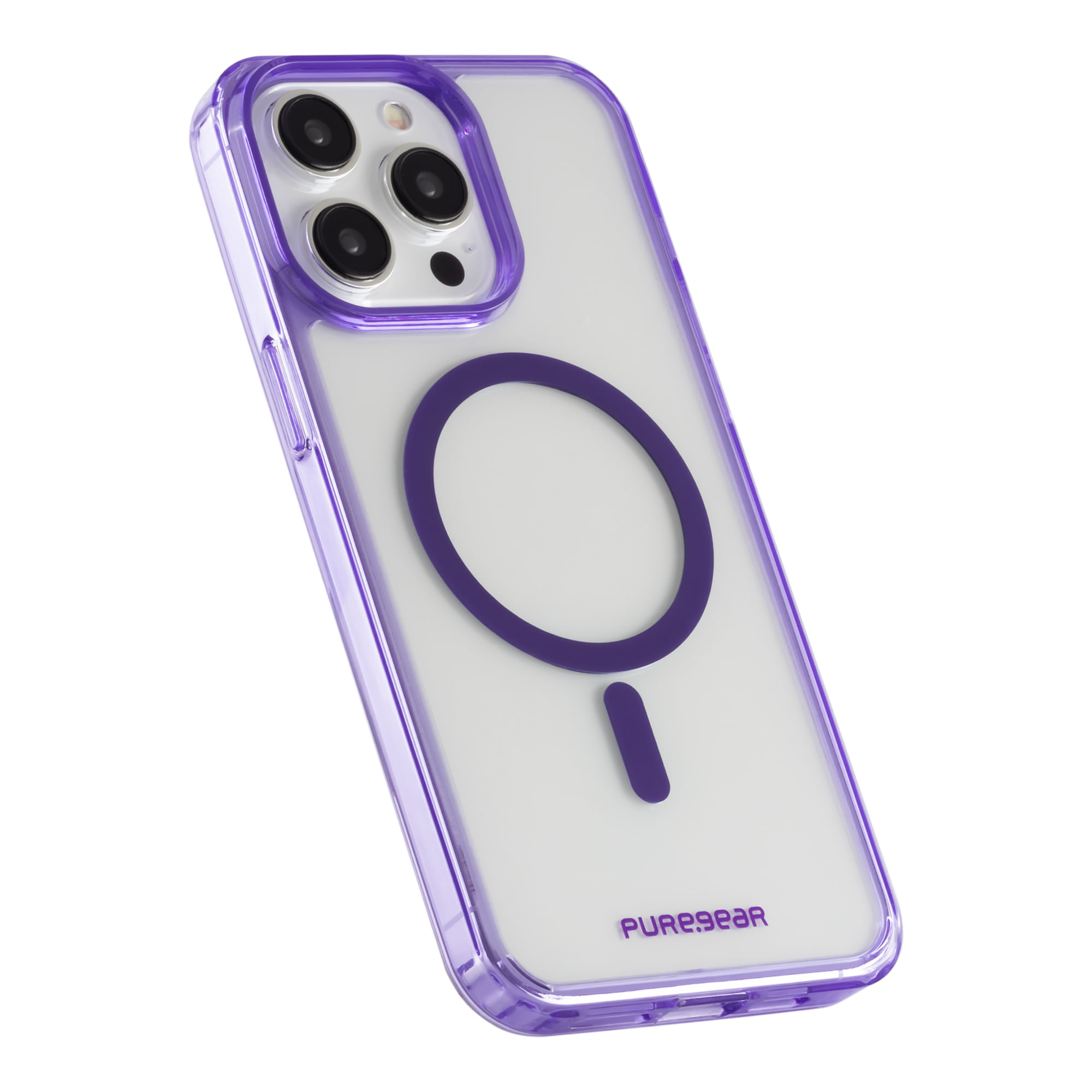 Protector Pure Gear Slim Shell Magsafe Morado IPhone 15 Pro Max - Mobo