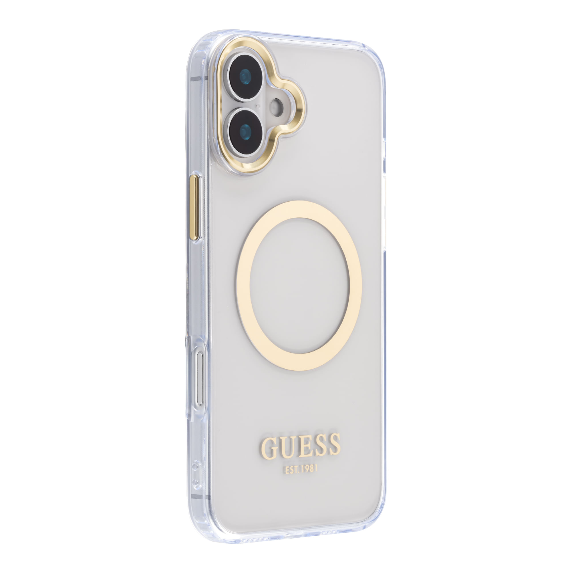 Funda Guess Outline Magsafe Oro iPhone 16 Plus - Mobo