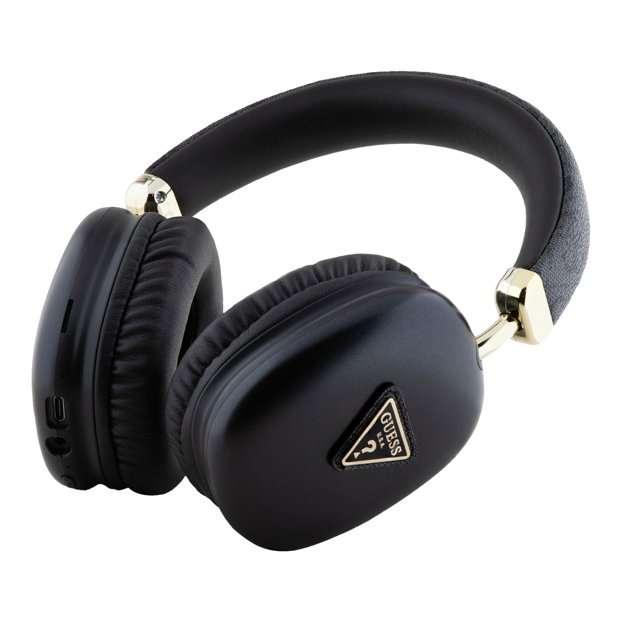 Audífonos Bluetooth Diadema Guess Triangle Logo 4g Negro - Mobo